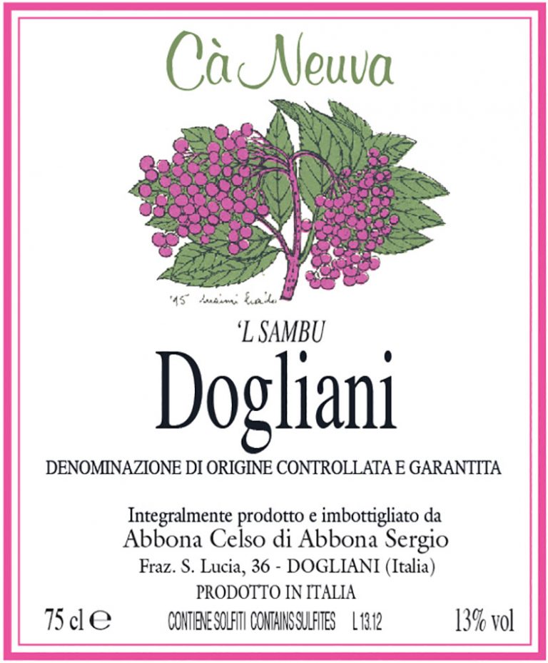 Dogliani DOCG 'L Sambu 2021 | Wine producer in Dogliani | Cà Neuva